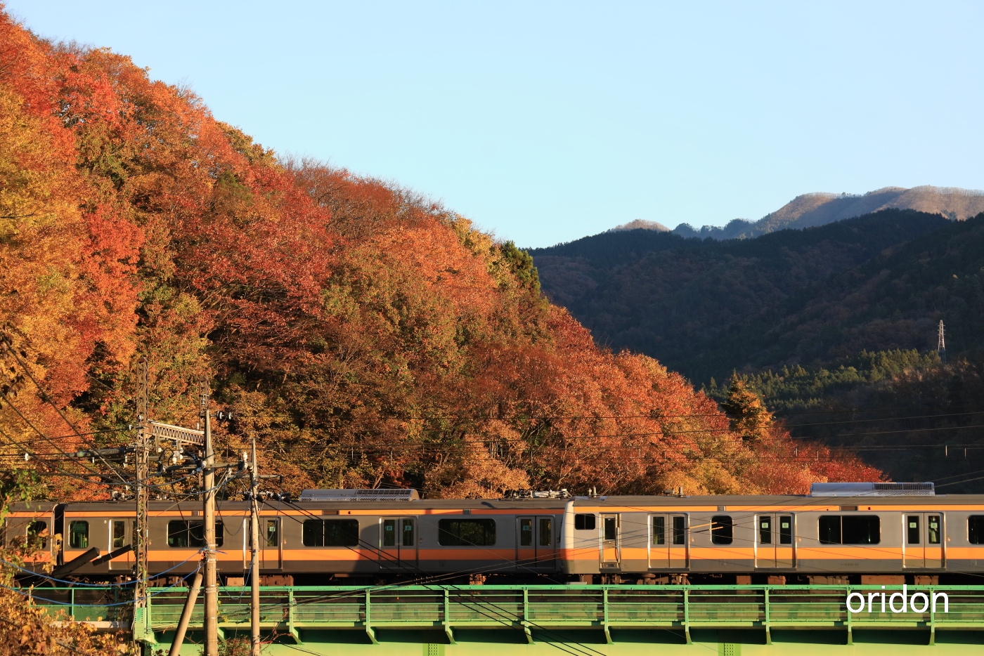 E233系、新桂川橋梁にて ・RAILRAILRAIL・鉄道写真 | RAILRAILRAIL 毎日鉄道写真とともに！